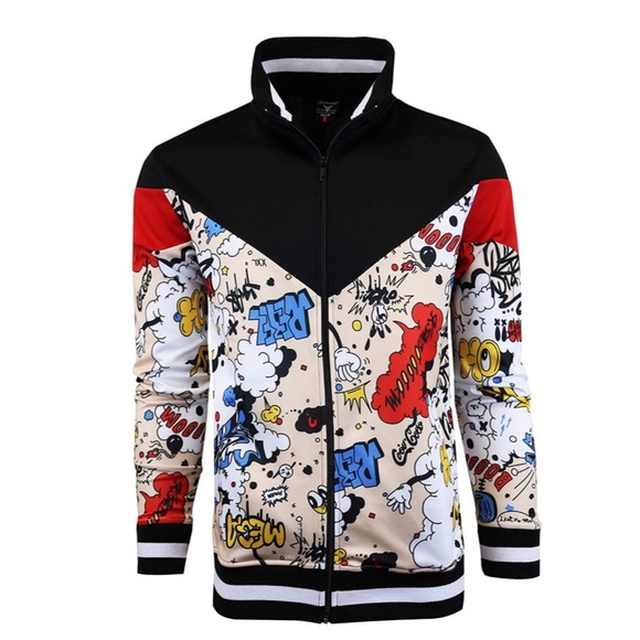 Jackets & Coats | Mens Hip Hop Premium Slim Track Jacket Side Taping ...